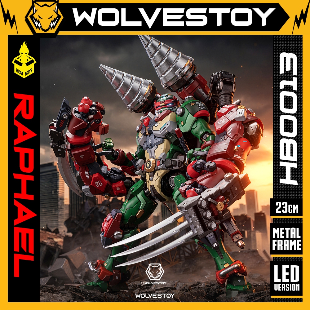 Mô Hình HeatBoys HB0013 TMNT Teenage Mutant Ninja Turtles Raphael Metal ...