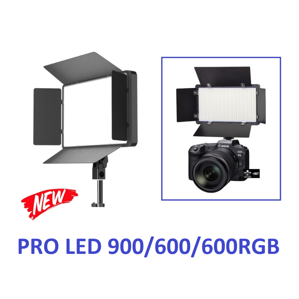 Đèn E900- Pro LED / U600RGB / U600 Pro Siêu mỏng, Siêu sáng dùng cho máy ảnh, máy quay phim ...