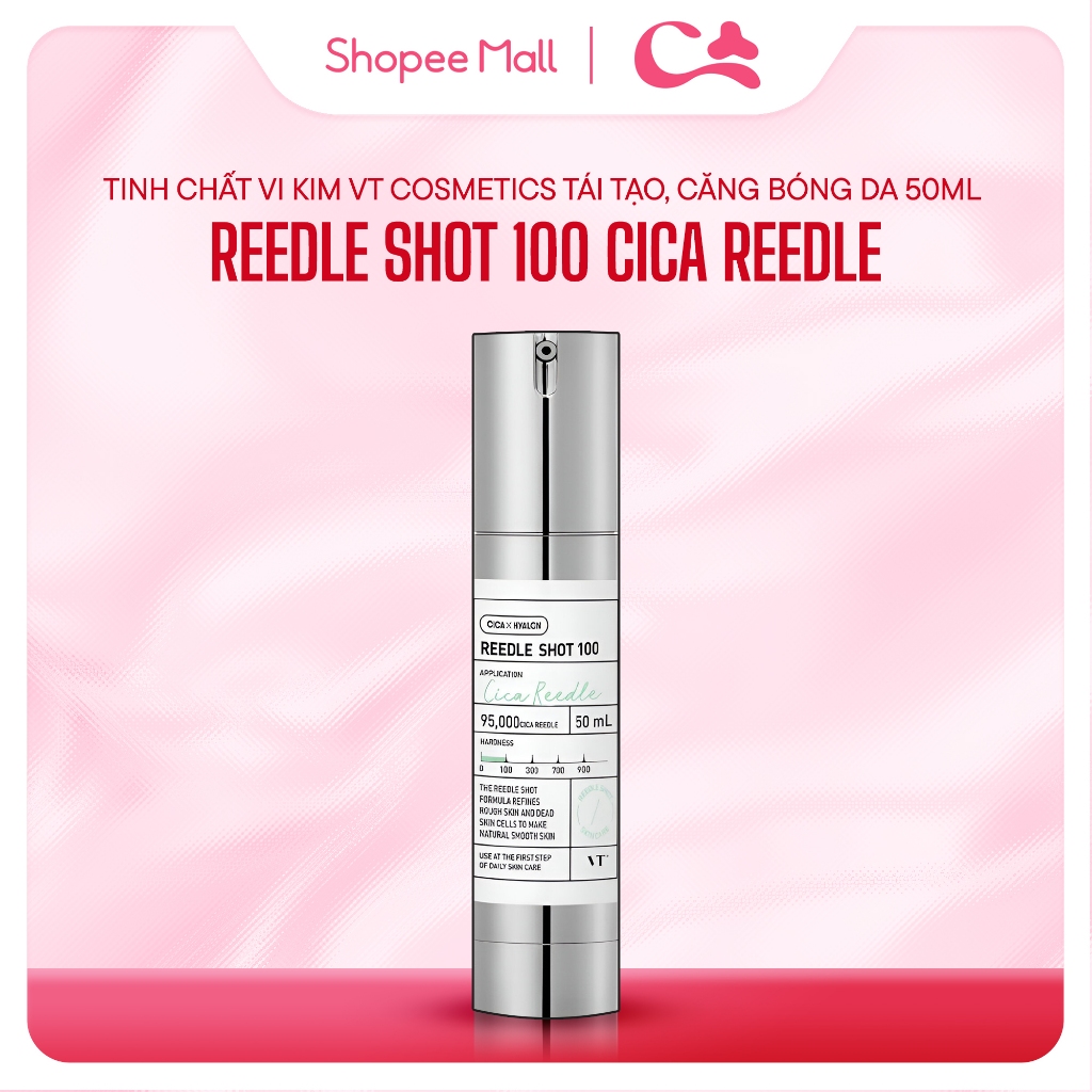 Tinh Chất Vi Kim Tái Tạo, Căng Bóng Da VT Cosmetics Reedle Shot 100 Cica Reedle 50ml | Shopee ...