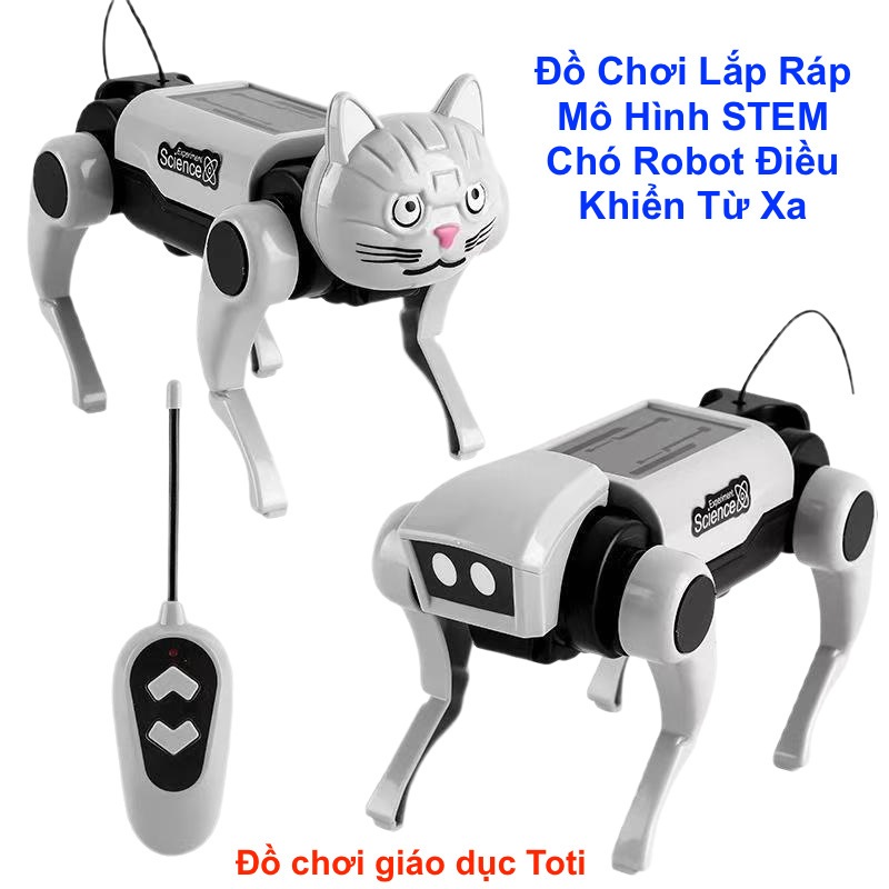 Đồ Chơi Lắp Ráp Mô Hình STEM Chó Robot Điều Khiển Từ Xa Cho Bé Học Về ...