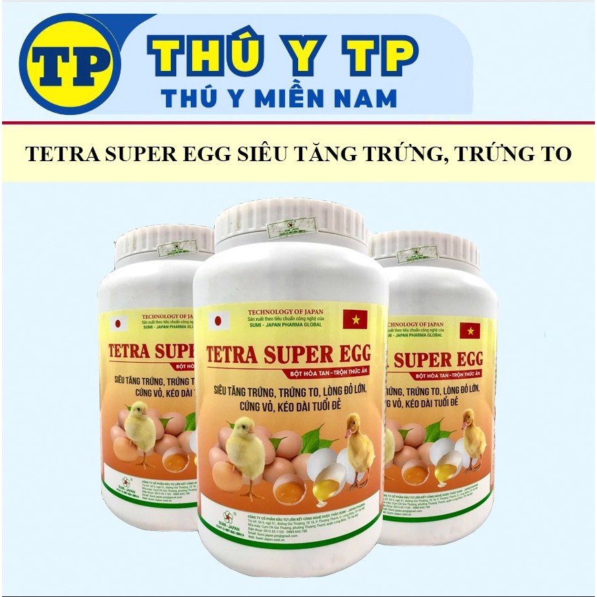TETRA SUPPER EGG 1KG (10 gói 100g) nâng cao chất lượng chứng, tỉ lệ đẻ ...