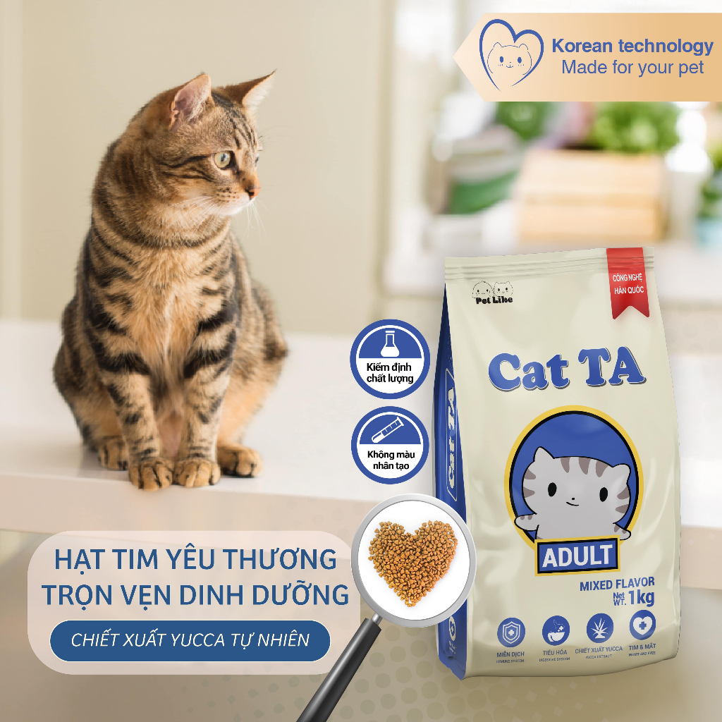 Hạt Cat TA Cho Mèo Trưởng Thành (Gà và Cá) | Shopee Việt Nam
