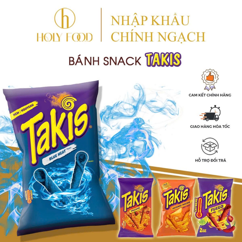 Bánh Snack Takis Fuego, Takis Nacho, Takis Blue Heat / Snacks Tortilla ...