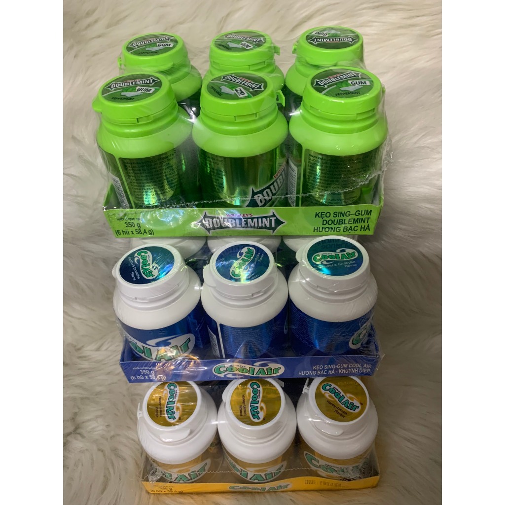 AMMYFOOD - Lốc 6 lọ kẹo cao su singgum coolair bạc hà/ singgum cool air ...