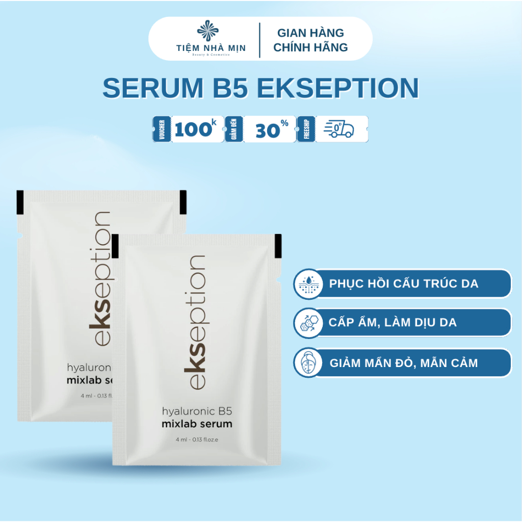 Sample Serum Ekseption Hyaluronic B5 Mixlab Phục Hồi Da, Giảm Mẩn Đỏ ...