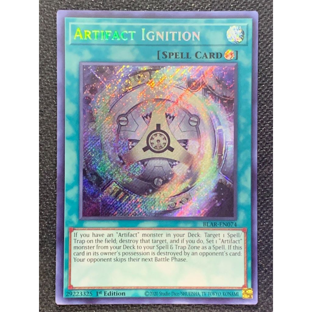 secret rare Lá bài thẻ bài Yugioh Artifact Ignition - Tặng bọc bài nhựa ...