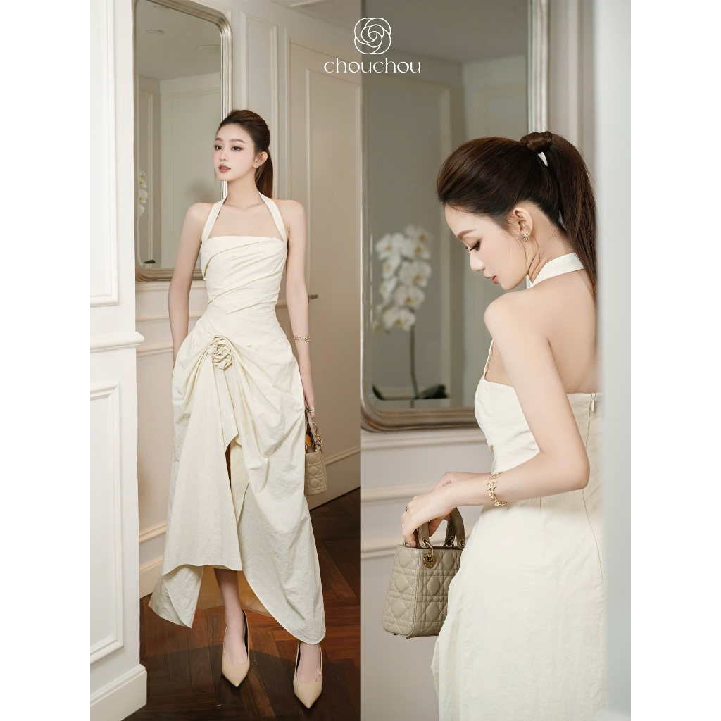 Hàng Chuẩn Chou ĐẦM YẾM XẾP NHÚN HOA ChouChou LINLUXE | Shopee Việt Nam