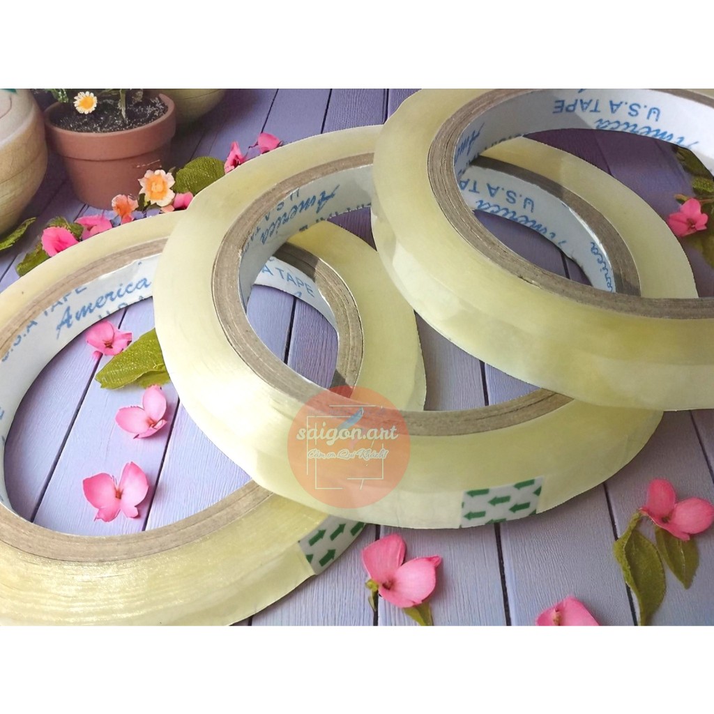 Băng Keo Trong Dán 1 Mặt OPP 1,2-2,4cm 100ya_ 3 Cuộn | Shopee Việt Nam