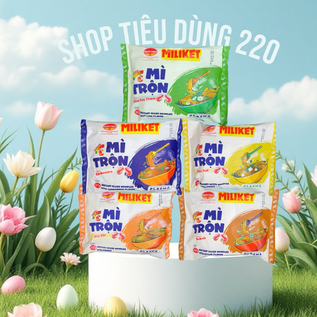 Combo 8 Gói Mì Trộn Miliket X 117G | Shopee Việt Nam