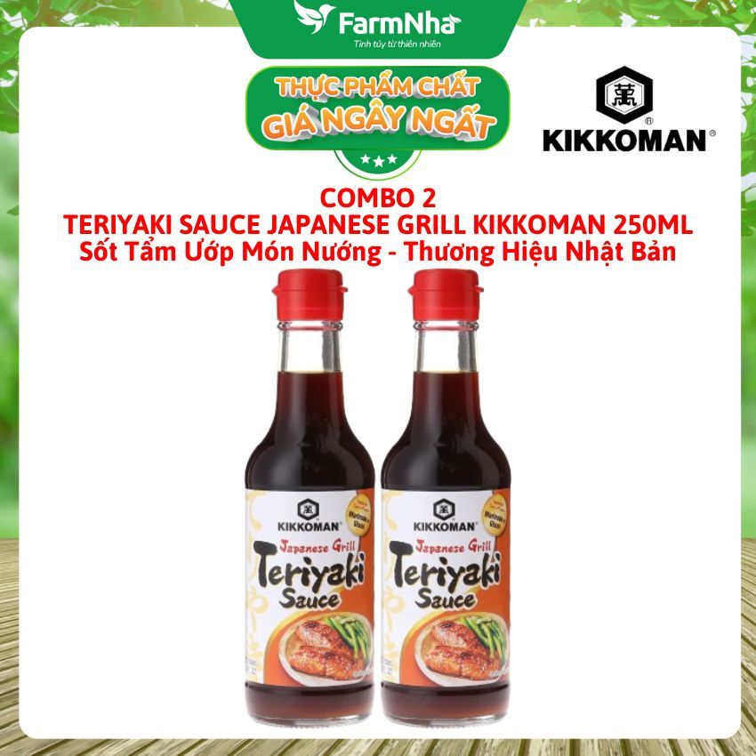 (Combo 2) Sốt Teriyaki Sauce Japanese Grill Kikkoman 250ml – Sốt Ướp ...