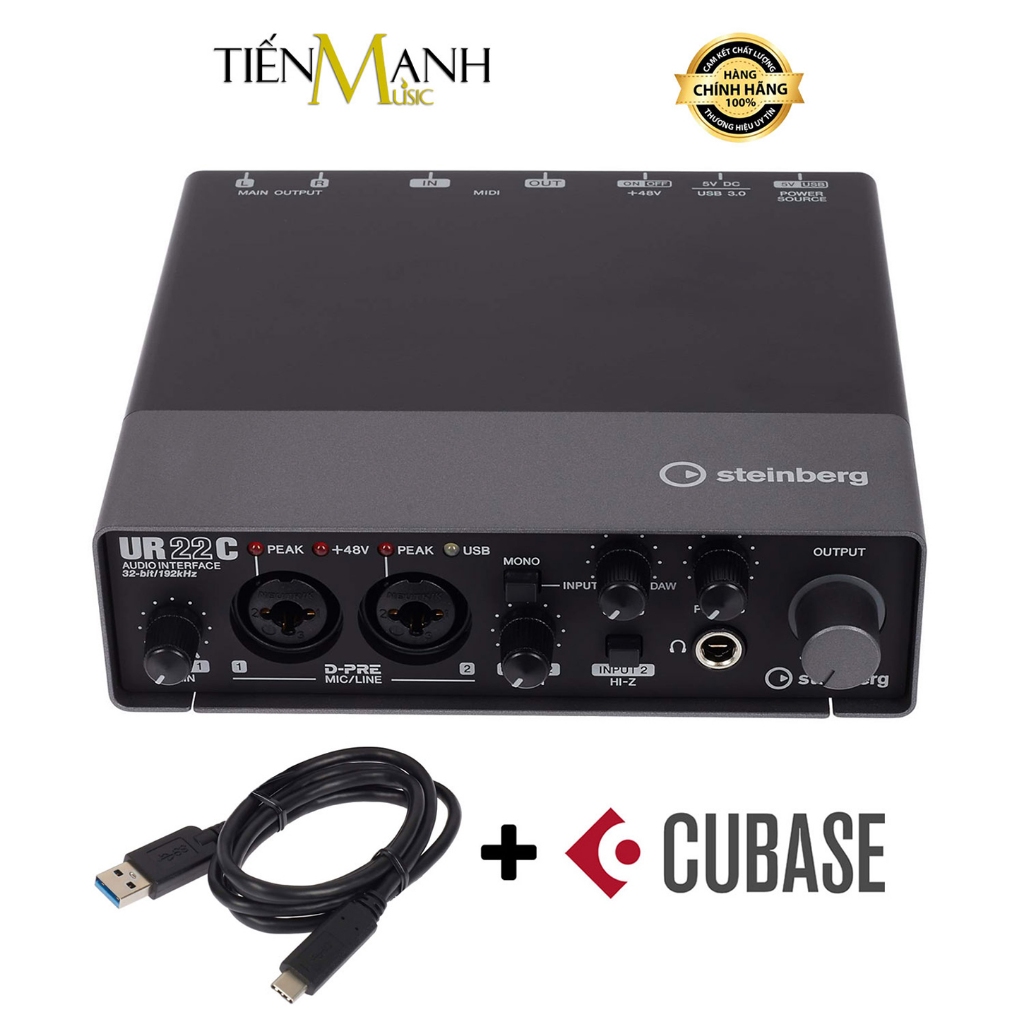 [Chính Hãng] Soundcard Steinberg UR22C - Sound Card Bộ Thu Âm Thanh ...