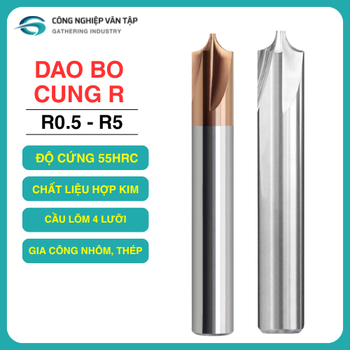 [R1-R3] Dao phay cầu R trong, Dao cầu lõm, dao phay bo r 55hrc | Shopee ...