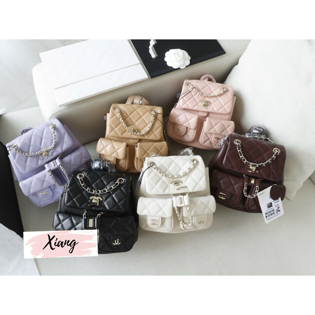 Balo C mini sz 17 da caviar phom cứng cáp | Shopee Việt Nam