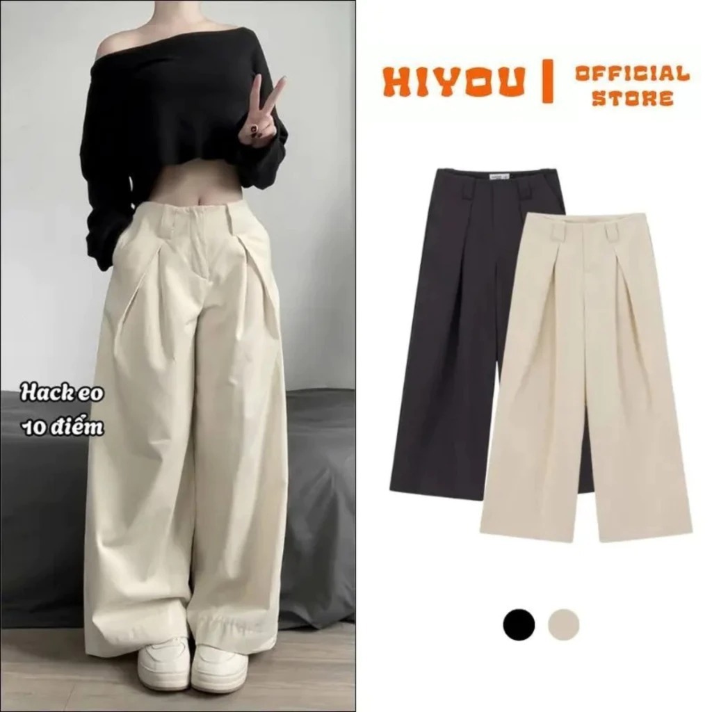 Quần Kaki Nữ Ống Suông, Quần Kaki Nữ Ống Rộng HiYou, Quần Thô Xuông Nữ ...