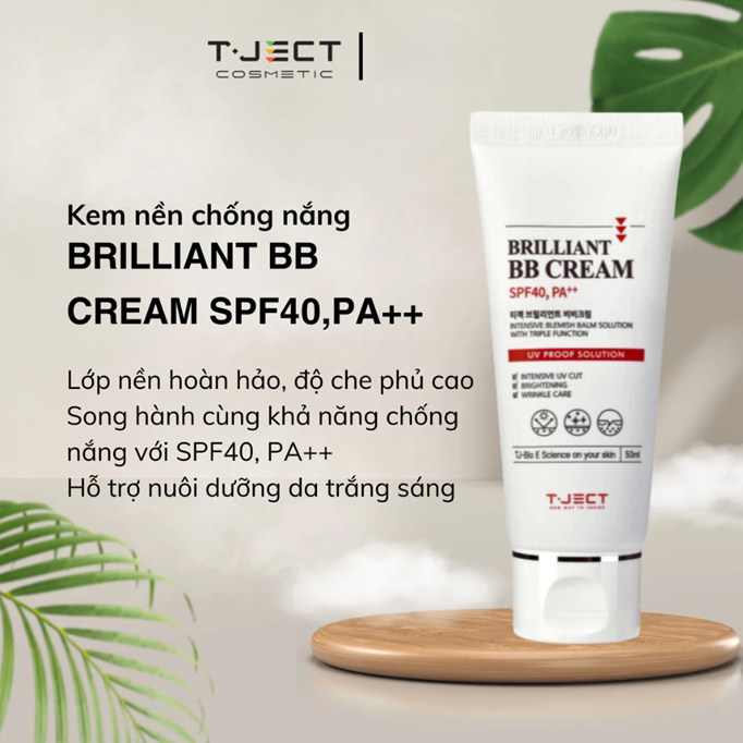 Kem Nền BB Cream Chống Nắng 2% Niacinamide T.JECT Brilliant BB Cream ...