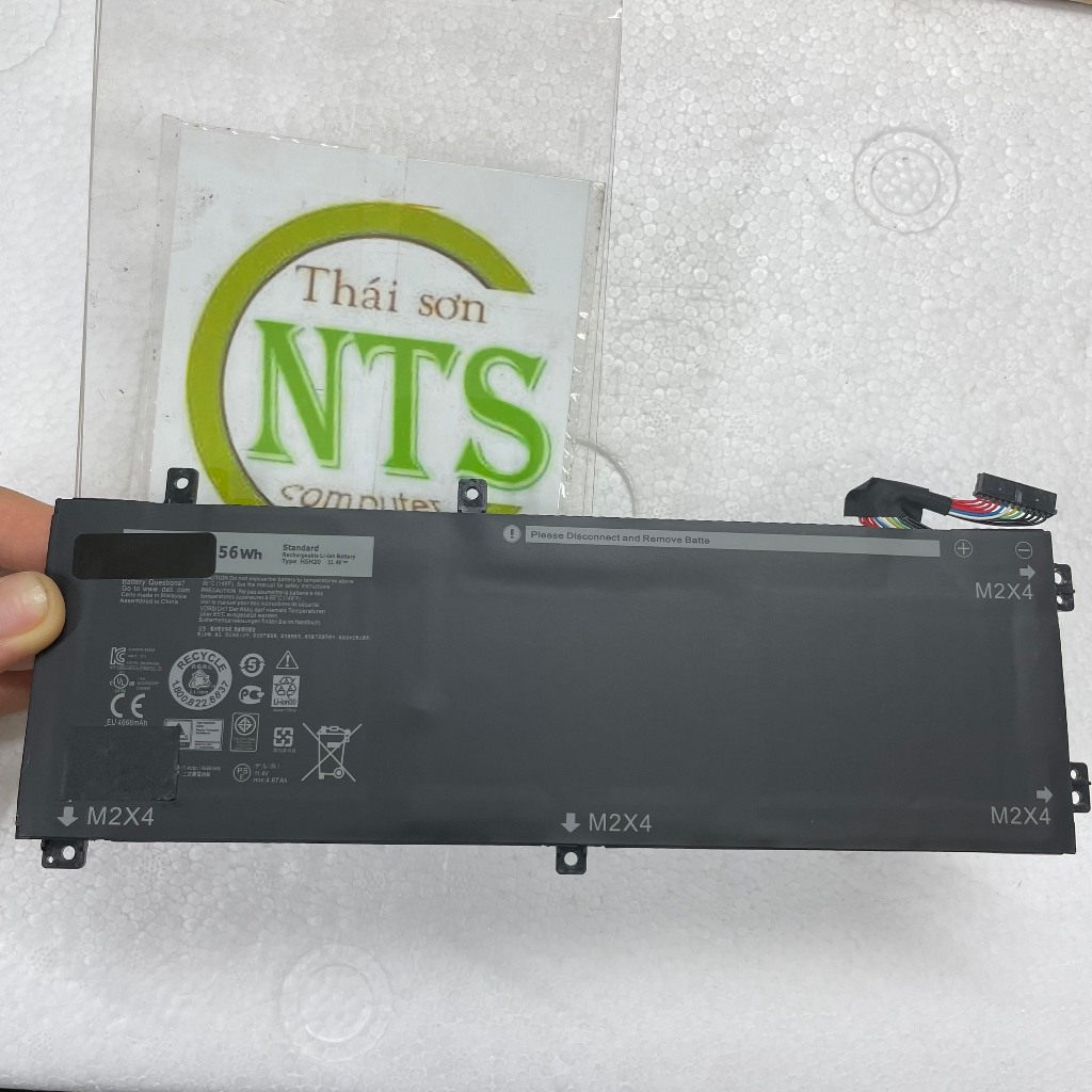 Pin Laptop Dell H5H20 56Wh – Dành cho XPS 15 9560, 9570, Precision 5520 ...