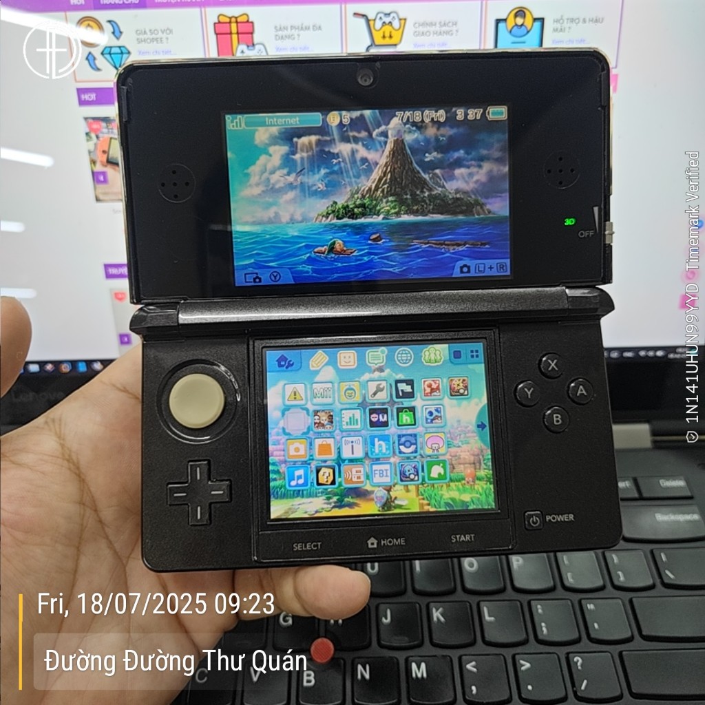 [Máy cũ 95% - Đọc kỹ trong phần mô tả] Nintendo 3DS - Đã Mod - Thẻ 32G | Shopee Việt Nam