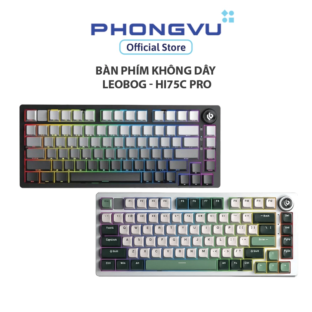 Bàn phím không dây LEOBOG - HI75C pro - Bảo hành 24 tháng | Shopee Việt Nam