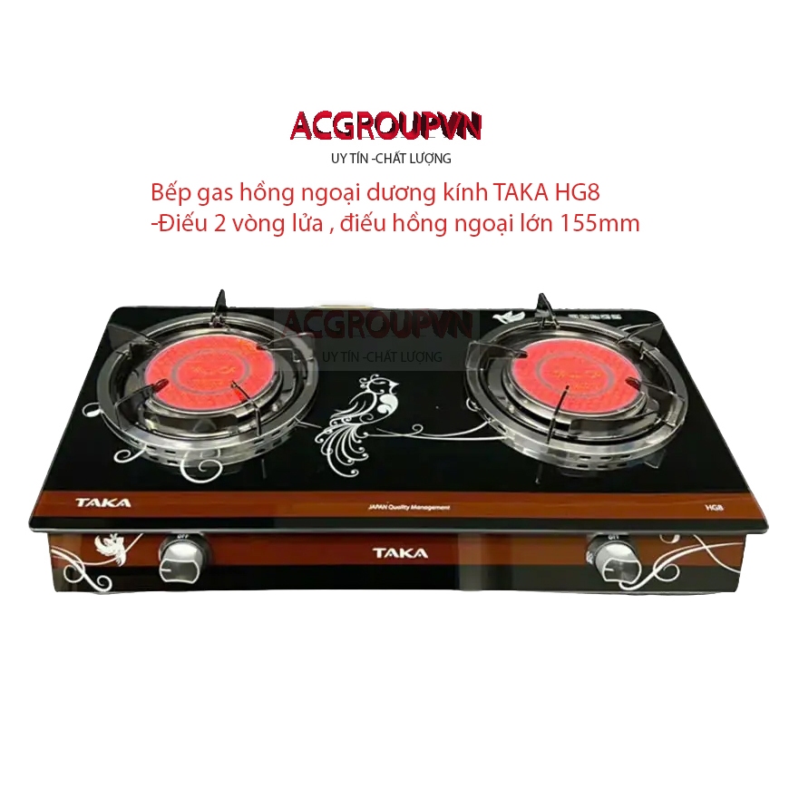 Bếp gas hồng ngoại dương kính TAKA HG8 - Hàng chính hãng | Shopee Việt Nam