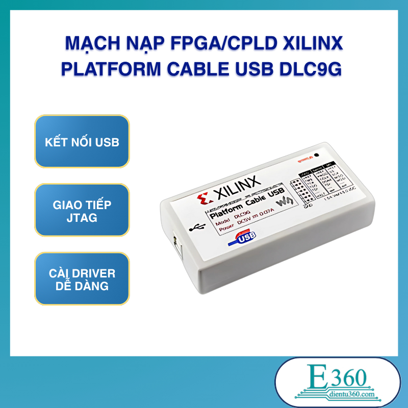 Mạch Nạp FPGA/CPLD Xilinx Platform Cable USB DLC9G – Lập Trình, Debug ...