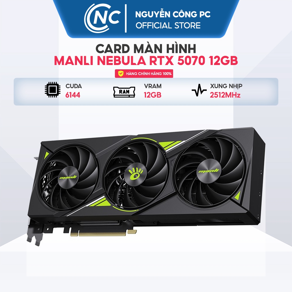 Card màn hình Manli Nebula GeForce RTX 5070 12GB GDDR7 - NEW - Bảo hành ...