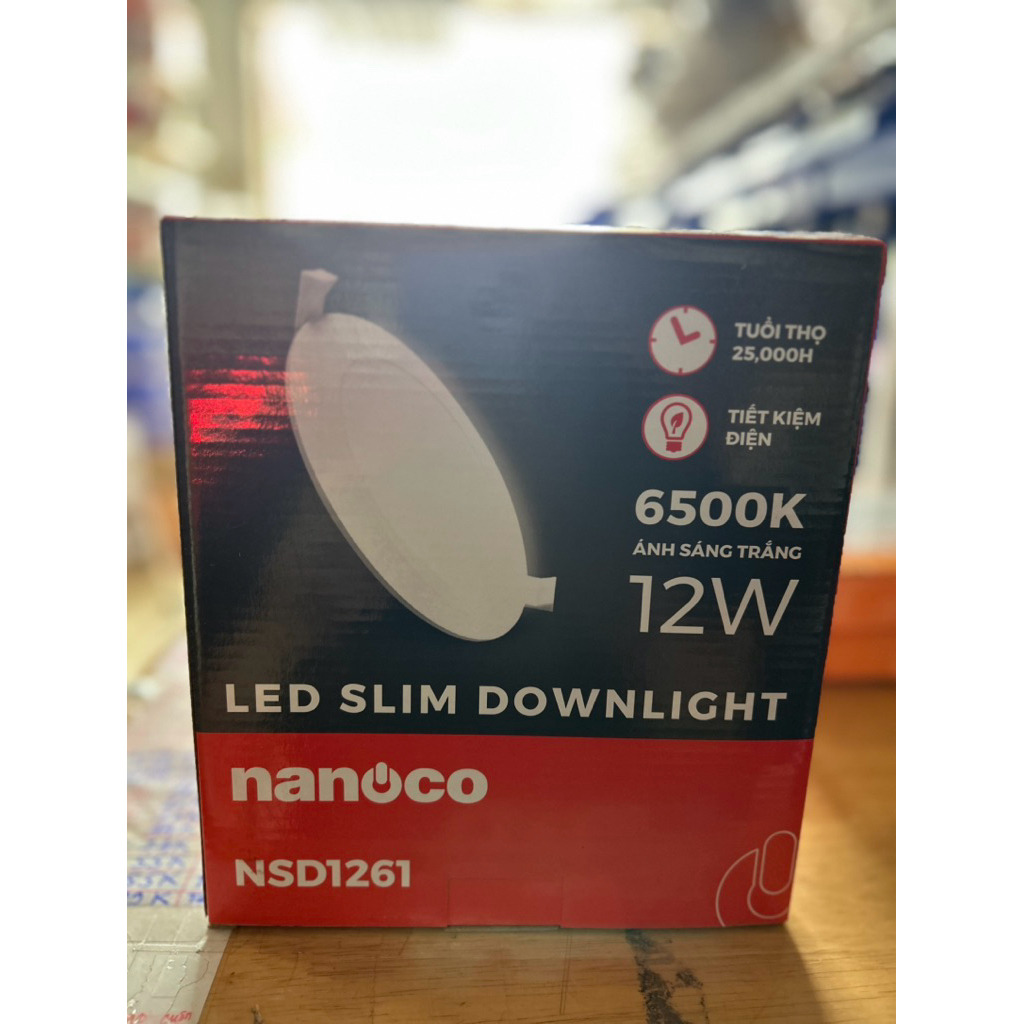Đèn LED 12W âm trần 3 màu NANOCO | Shopee Việt Nam