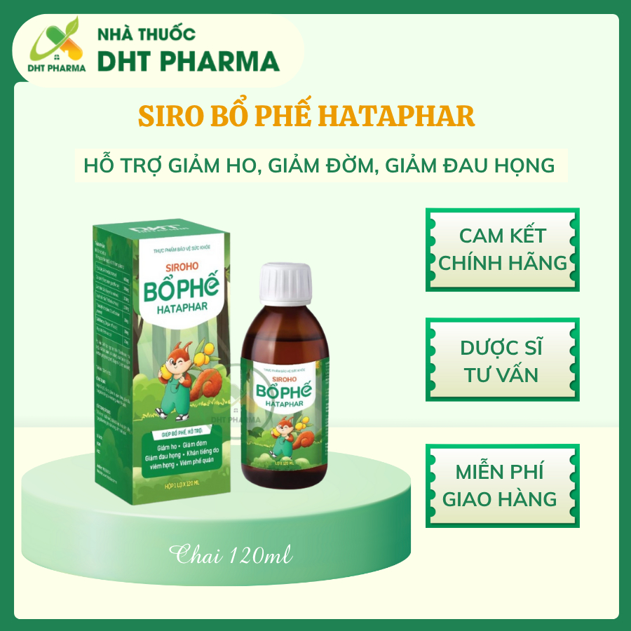 Siro Bổ Phế Hataphar – Hỗ Trợ Làm Dịu Cổ Họng, Dành Cho Trẻ Em & Người ...
