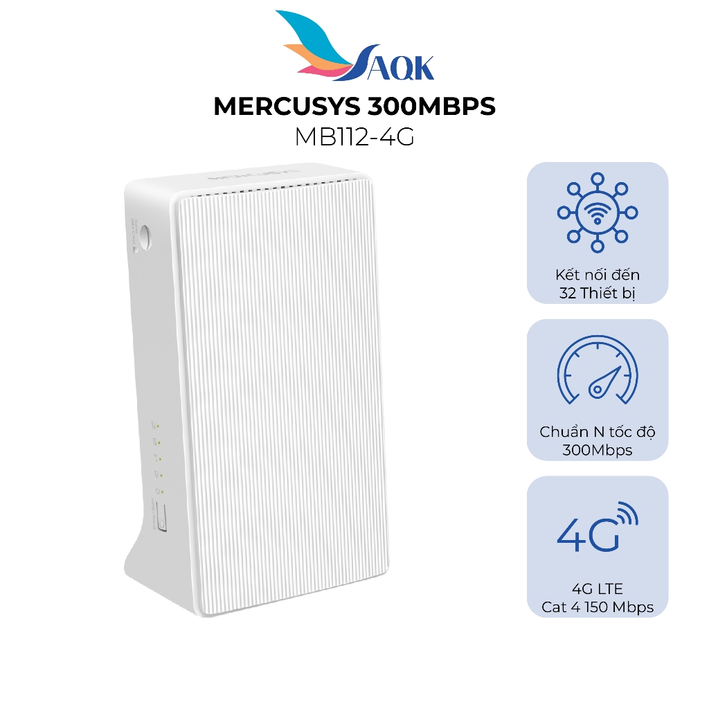 Bộ phát Wifi 4G LTE Mercusys 300Mbps MB112-4G - Hàng chính hãng | Shopee Việt Nam
