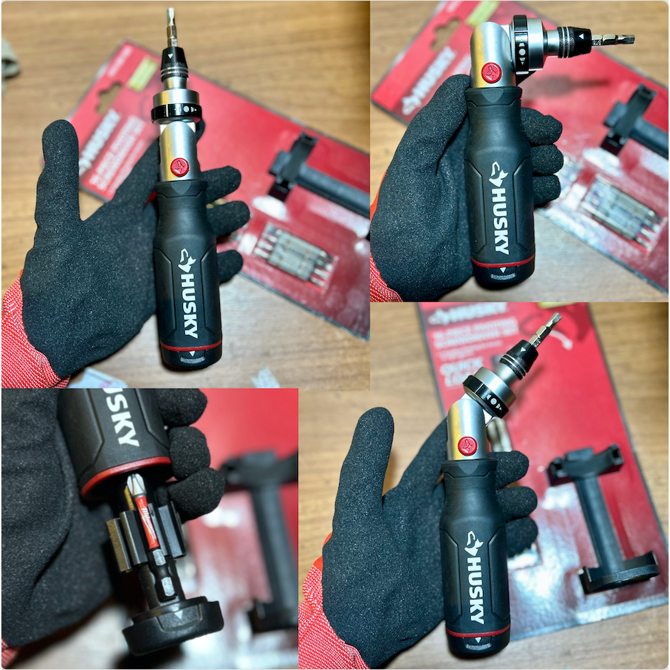 Tua vít đảo chiều đa góc Husky Ratcheting Pivot Head Screwdriver (16 ...
