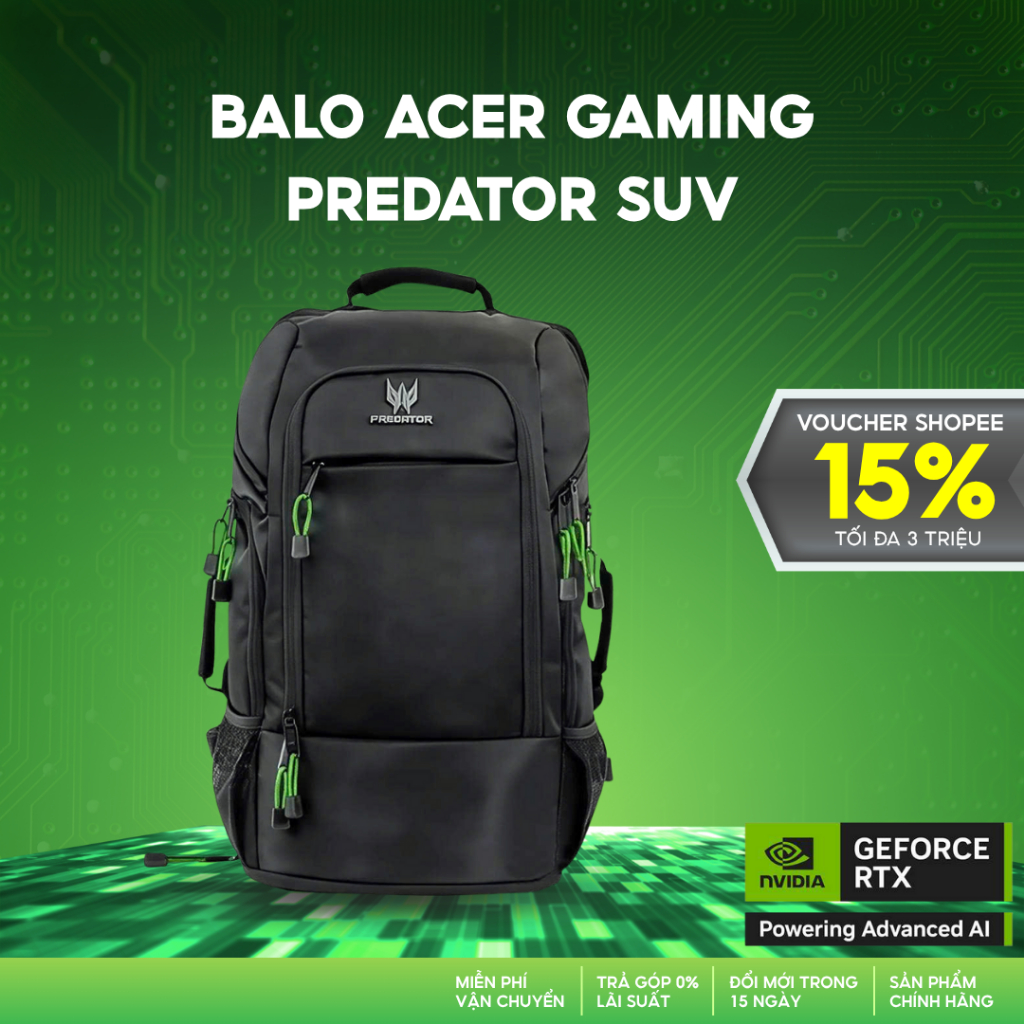 Balo Acer Gaming Predator SUV - Chính Hãng | Shopee Việt Nam