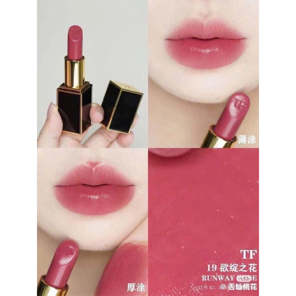 Son mini TF màu #19 Runway Rose màu hồng 1g full box | Shopee Việt Nam