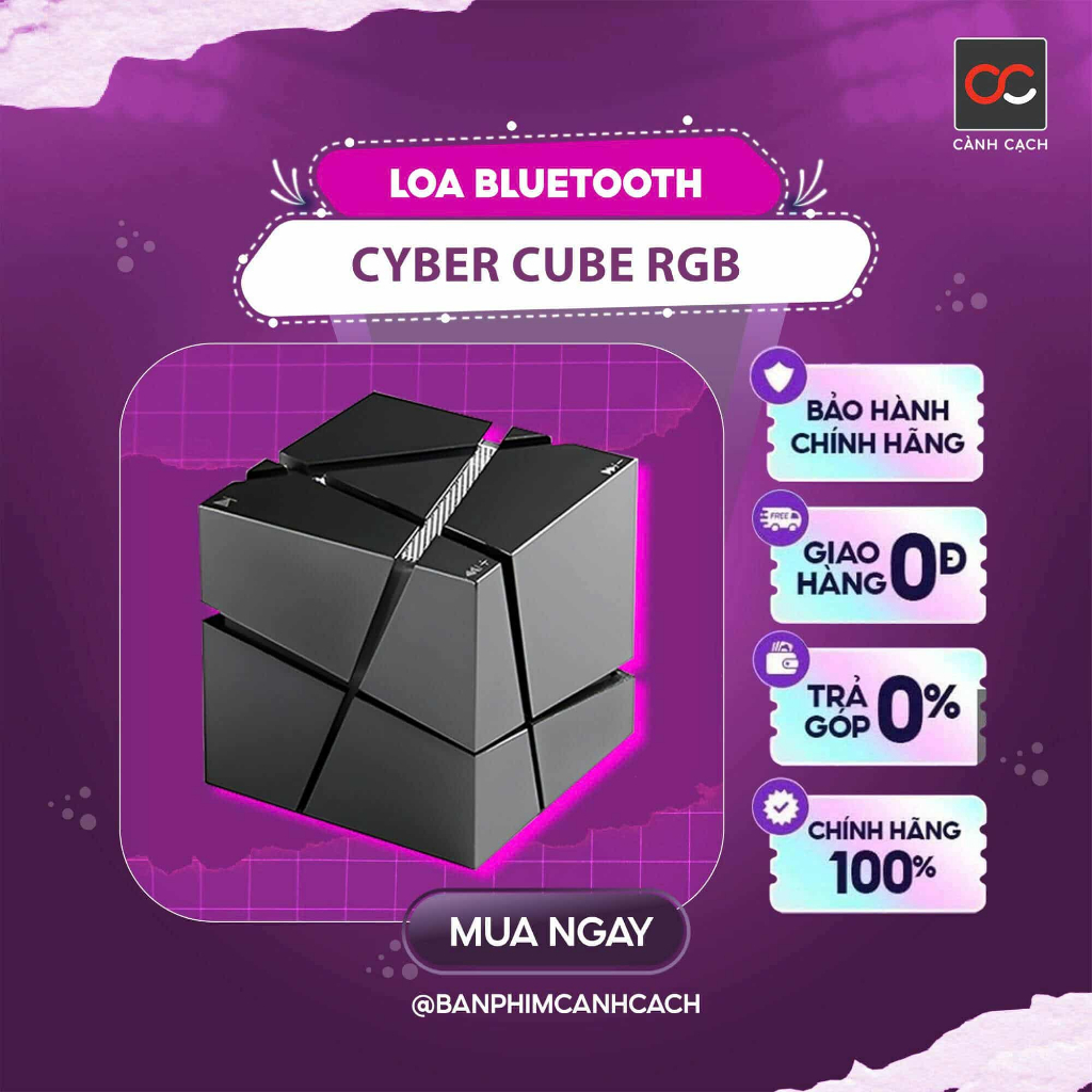 Loa Không Dây Bluetooth Cyber Cube RGB | Shopee Việt Nam