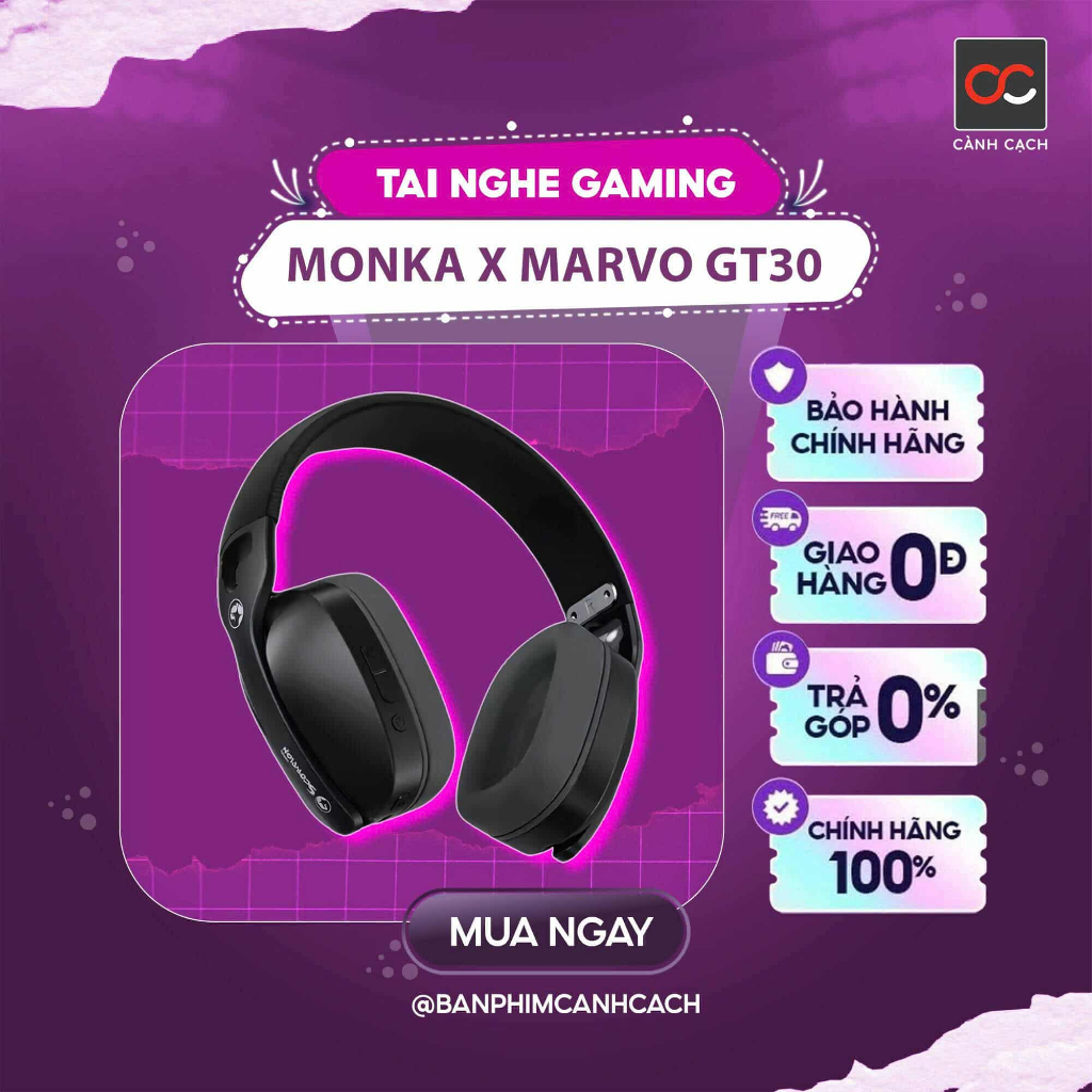 Tai nghe không dây gaming Monka x Marvo GT30 | Shopee Việt Nam