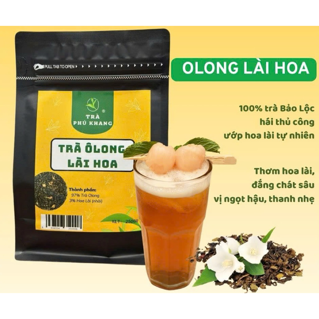 Trà Olong lài (Gói 500gram) Olong hoa nhài. Nguyên liệu pha chế đậm vị ...