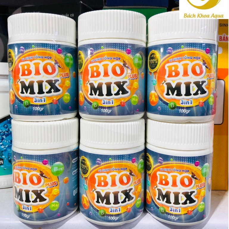 Men vi sinh Bio Mix Plus 3 in 1 – dạng đậm đặc, xử lý nước hồ cá, khử ...