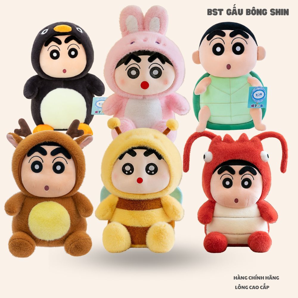 Gấu bông shin chan cosplay động vật ngộ nghĩnh, Cushin cậu bé bút chì ...