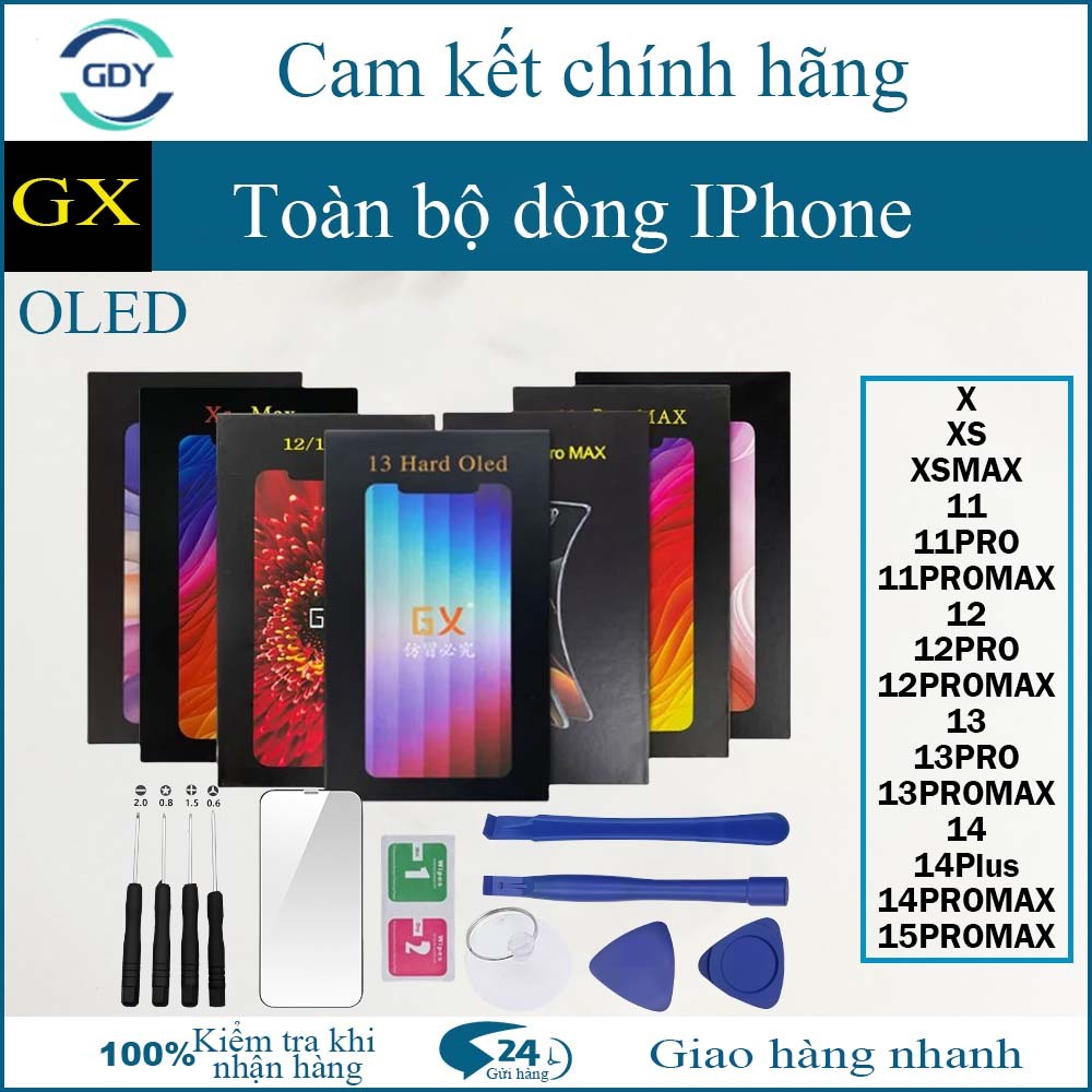 Màn hình GX OLED chính hãng tương thích với lPhone X/XS/Xs Max/11/12/13 ...