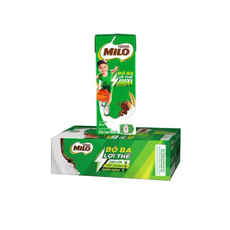 Thùng 48 hộp sữa lúa mạch Milo 180ml (bao bì mới) | Shopee Việt Nam