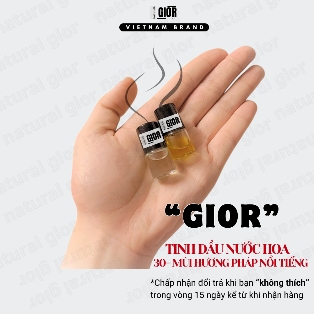 Tinh dầu nước hoa Natural Gior – Bộ mẫu 30 mùi hương hot trend, dạng ...