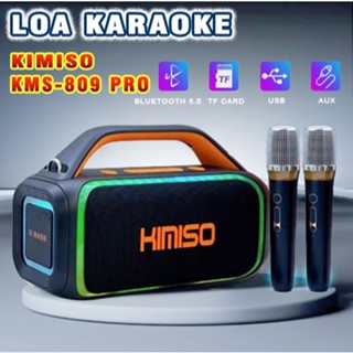 Loa Kimiso KMS-809 PRO Kèm 2 Mic, Đèn Led 7 Màu, Âm Thanh 3D Sống Động ...