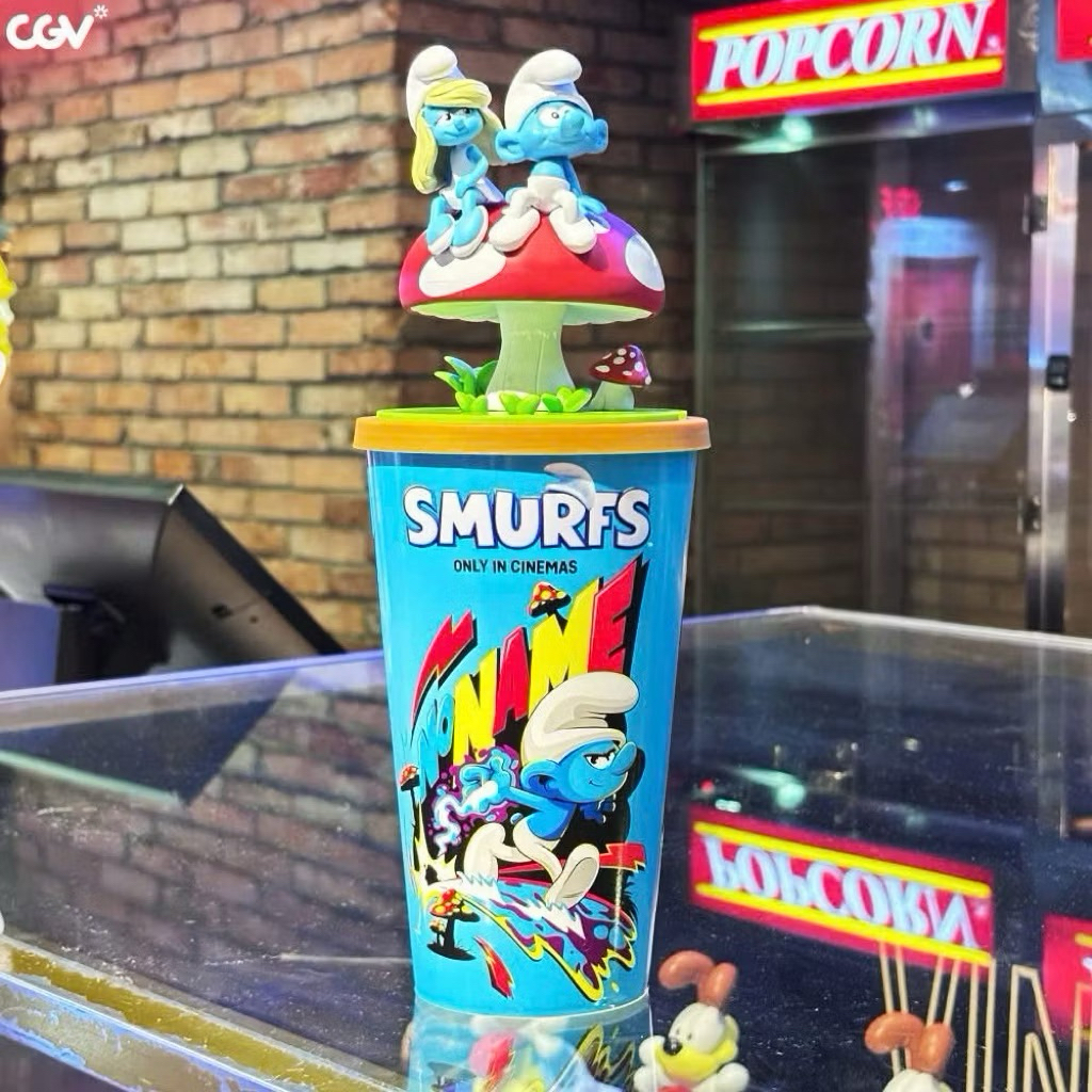 [CGV] Ly nước Xì Trum 2025 - Ly Smurfs rạp phim CGV | Shopee Việt Nam