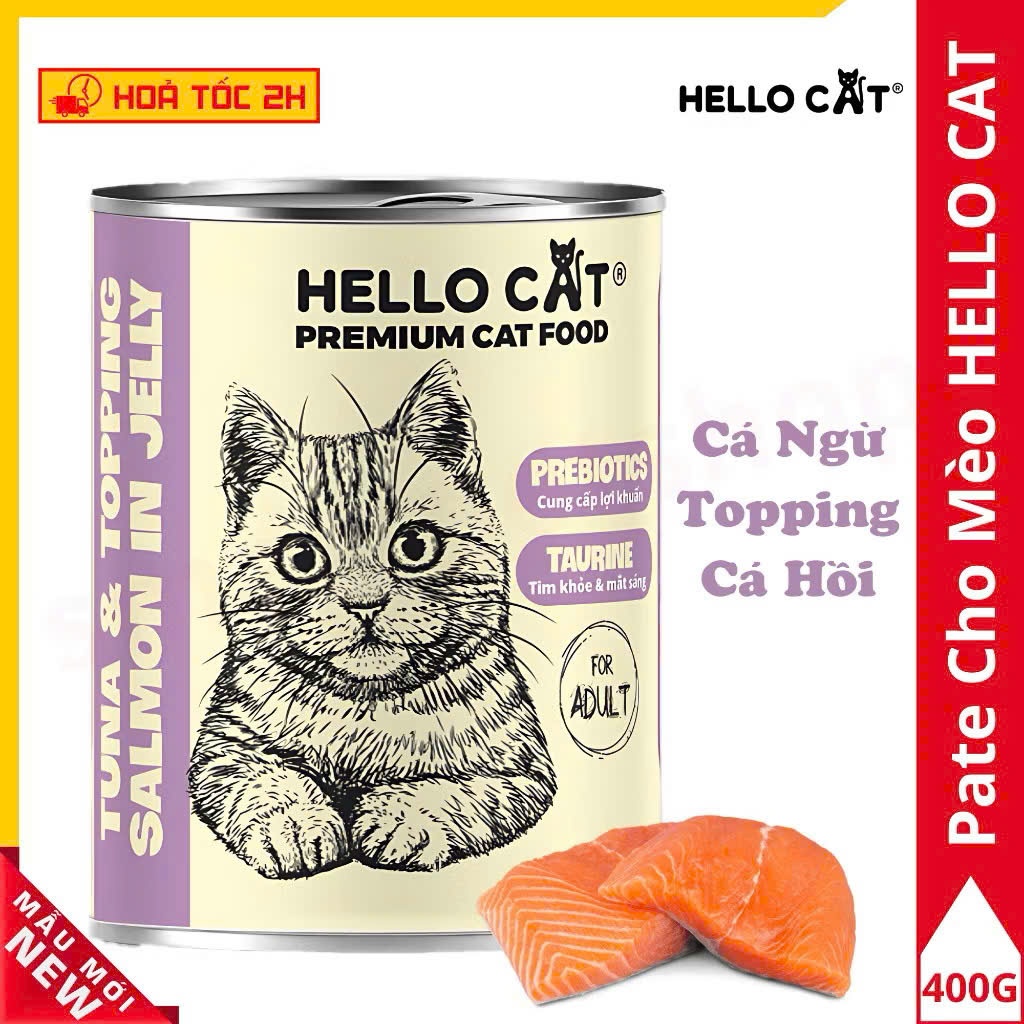 Pate Hello Cat 400g – Hỗ Trợ Tim Mạch, Mắt Sáng, Đường Ruột Khỏe ...