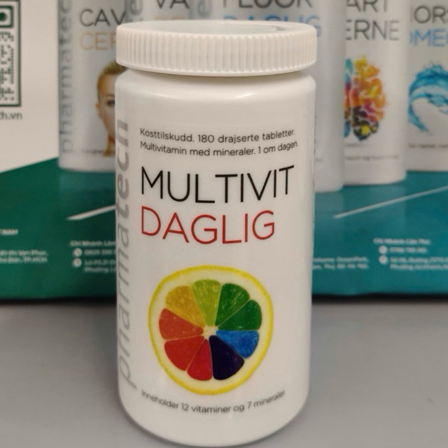 MULTIVIT DAGLIG PHARMATECH VITAMIN TỔNG HỢP BỔ SUNG 12 VITAMIN VÀ ...