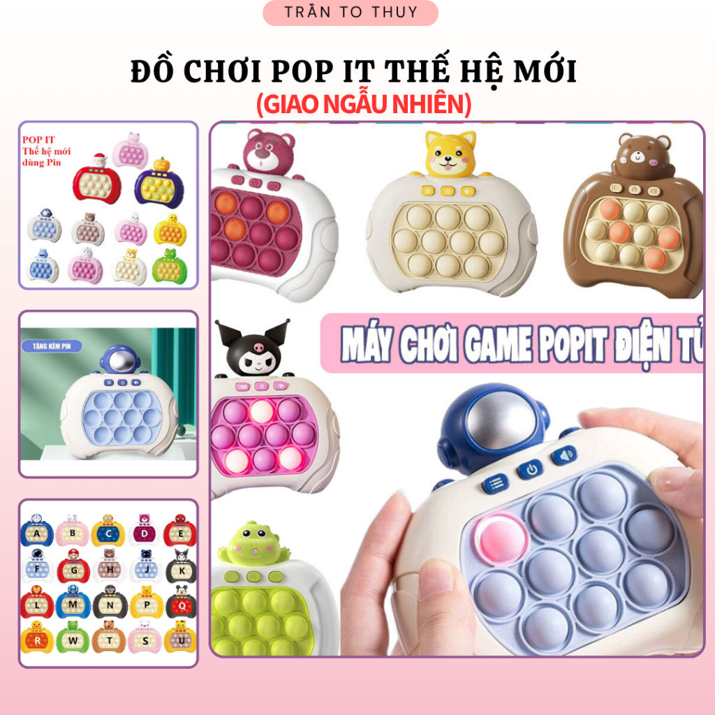 [popit] Máy chơi game popit nhấn theo nhạc, đồ chơi giải tỏa căng thẳng ...