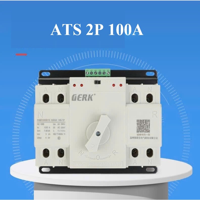 Bộ chuyển nguồn tự động ATS 2P 100A - Cầu dao đảo chiều dạng aptomat ...