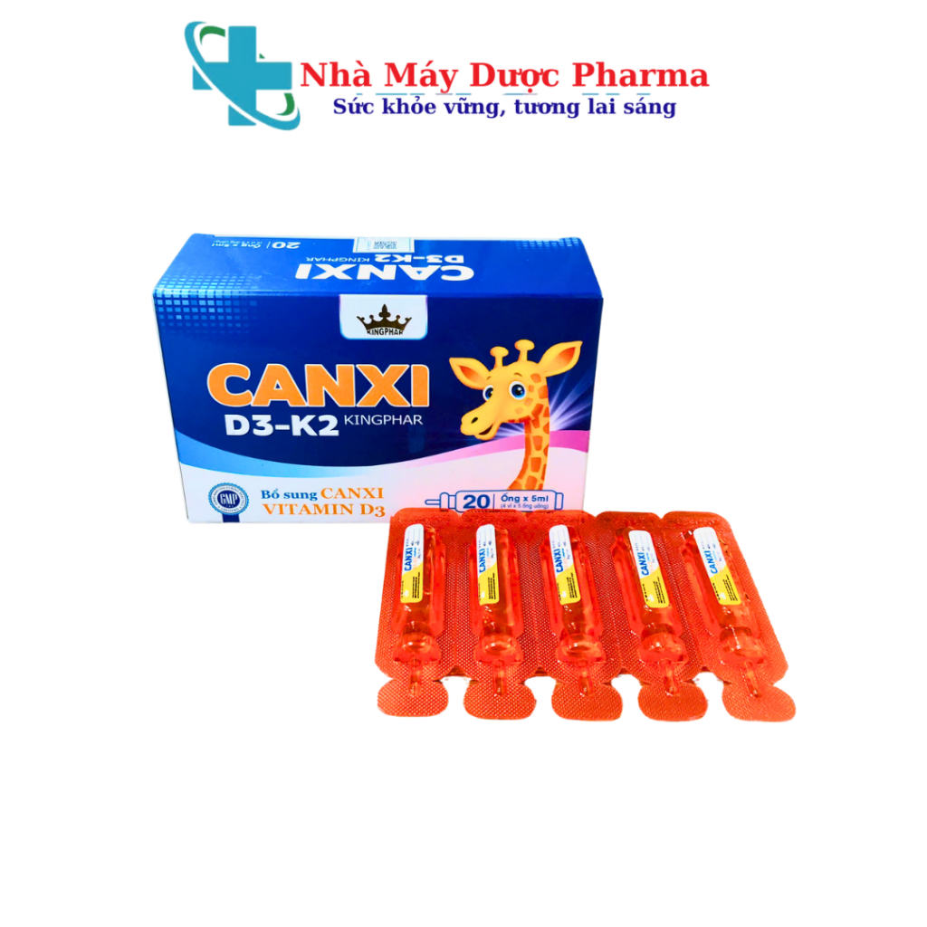 Siro Canxi D3 - K2 KINGPHAR Hỗ trợ tăng chiều cao, chắc xương cho bé ...