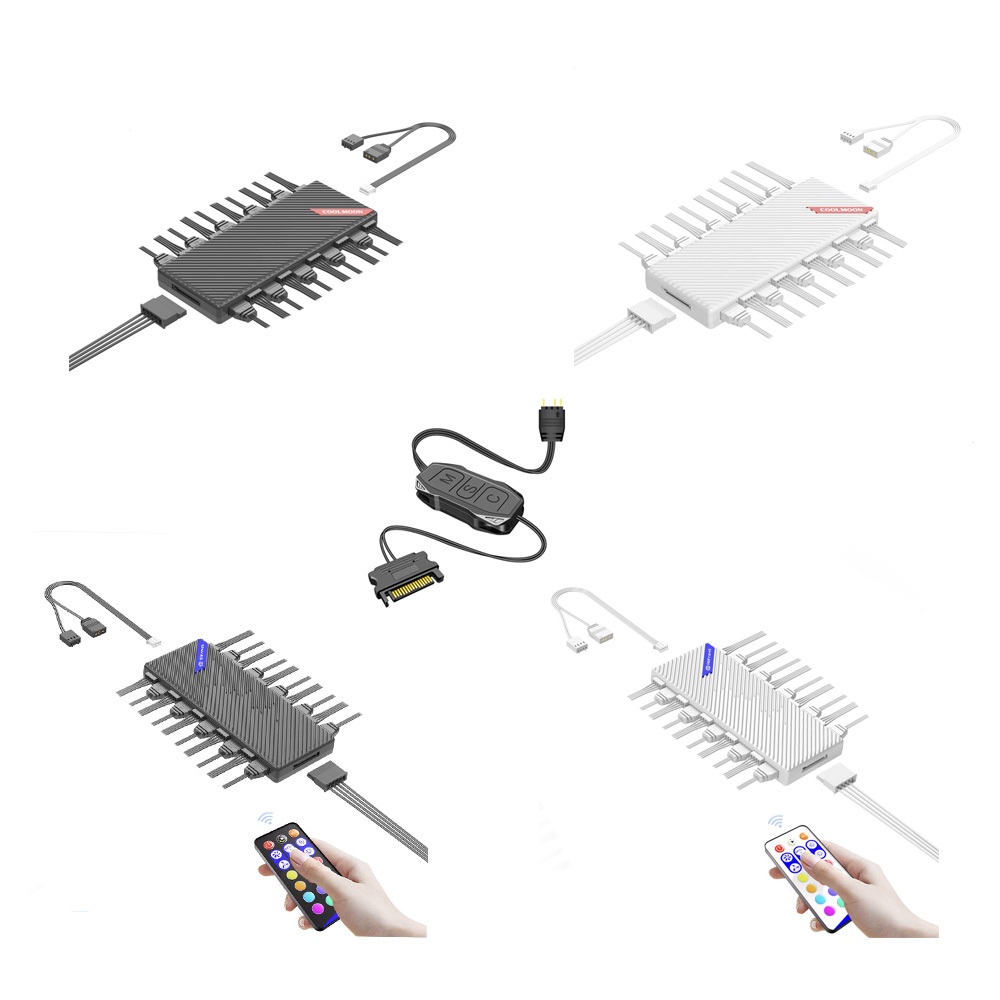 HUB chia Fan 4P PWM và LED 5V 3Pin ARGB (SATA TO ARGB) | Shopee Việt Nam