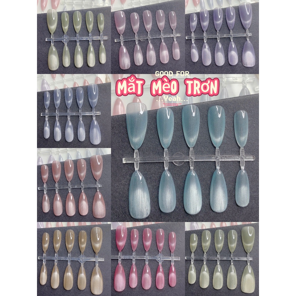 Nailbox thủ công 10b/6k- 5b/7k-3b/8k-Mẫu mắt mèo(tặng keo dũa/mỗi đơn ...