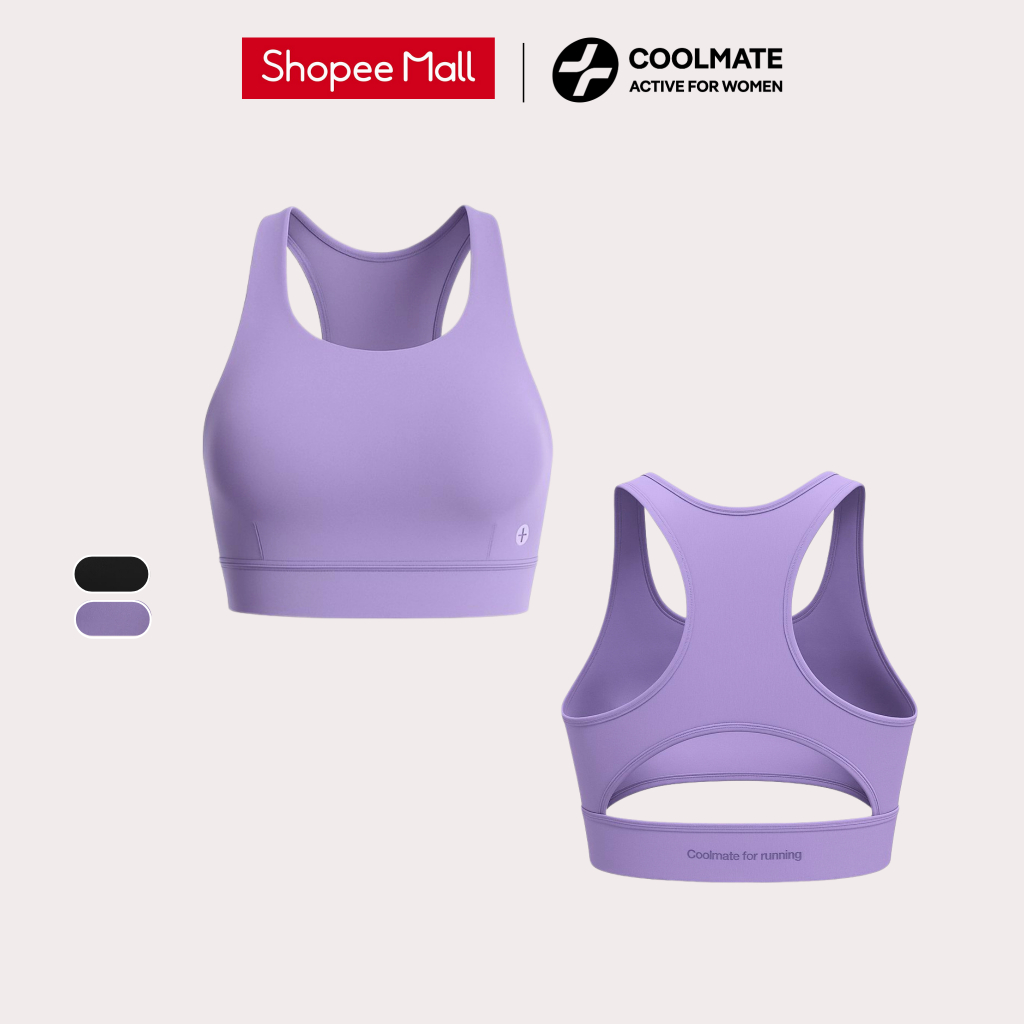 Áo Bra nữ dáng thể thao chạy bộ, tập gym phối lưới Medium Support ...