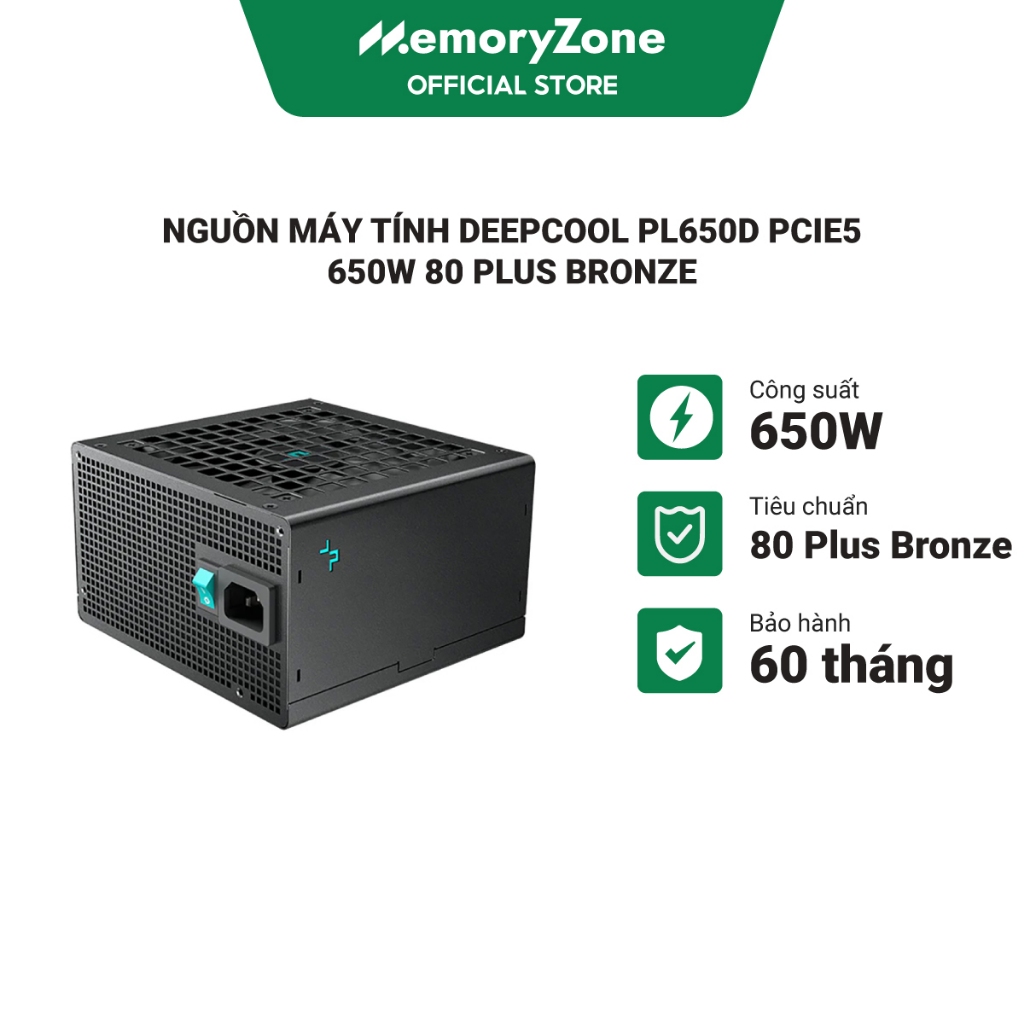 Nguồn máy tính Deepcool PL650D PCIE5 650W 80 Plus Bronze R-PL650D-FC0B ...